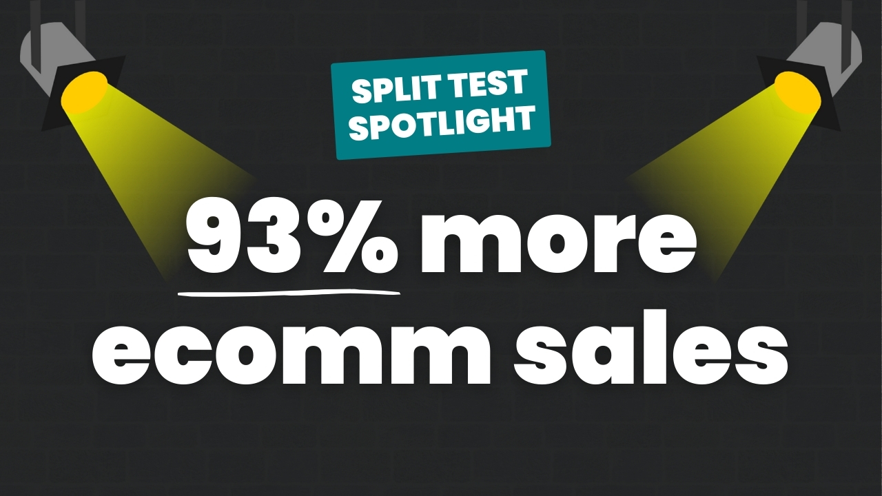 This headline test lifted ecomm sales by 93% [Split Test Spotlight 001 ...